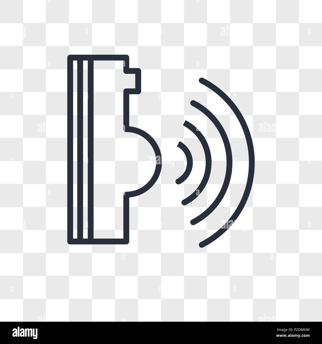 voice command vector icon isolated on transparent background, voice ...