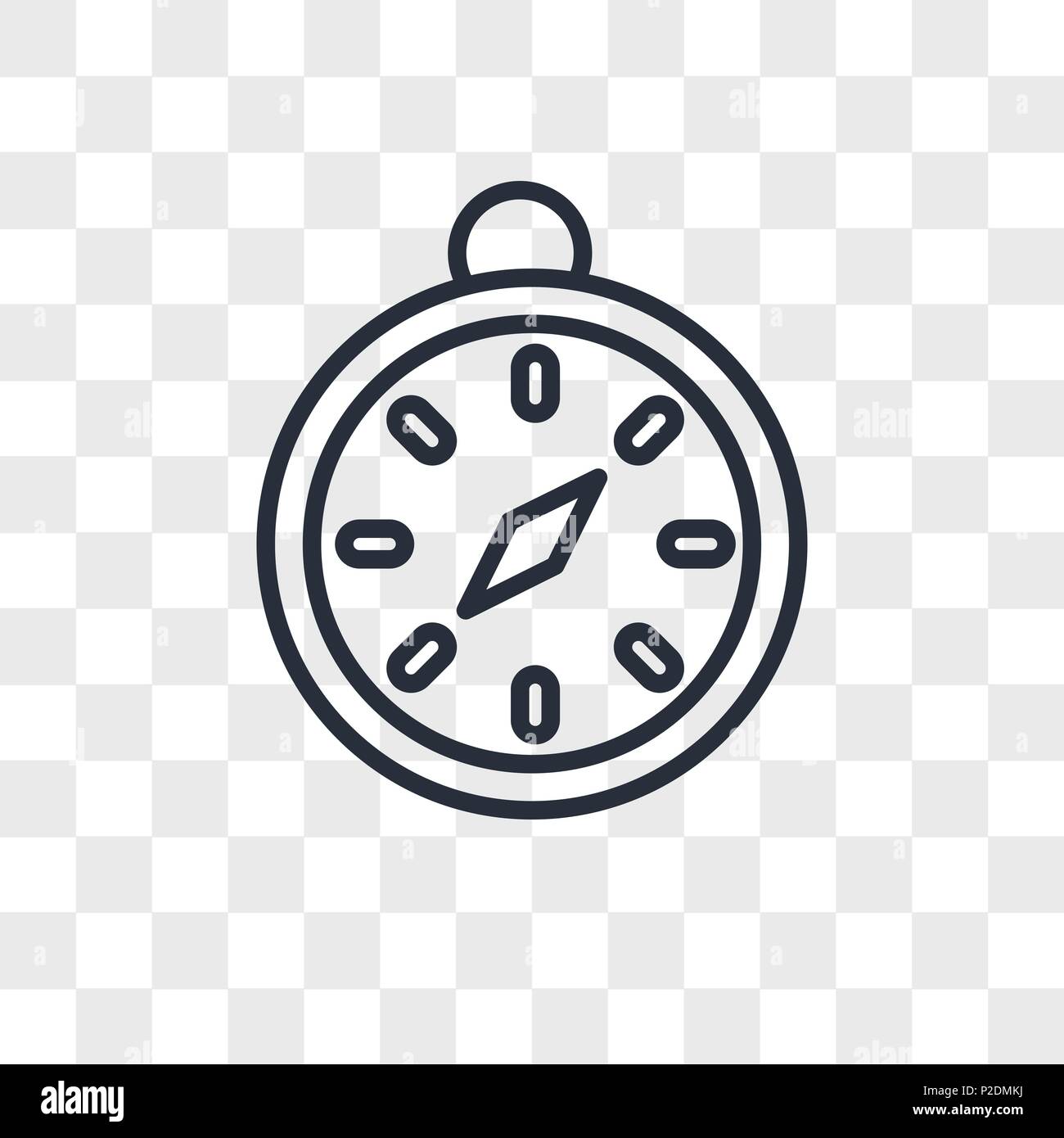 Compass vector icon isolated on transparent background, Compass logo ...