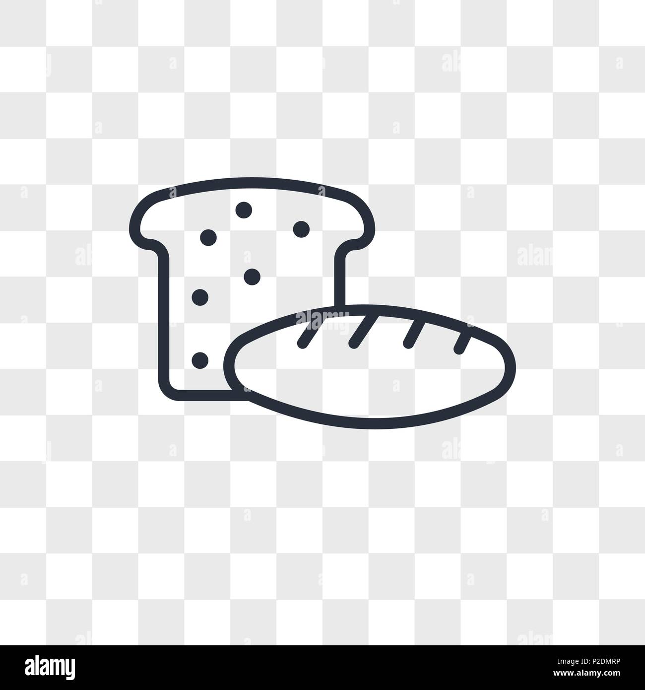 bakery vector icon isolated on transparent background, bakery logo ...