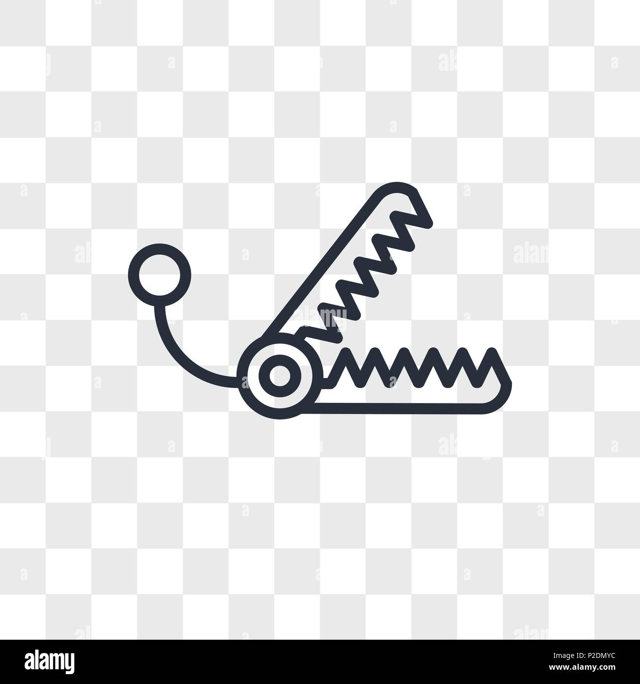 bear trap vector icon isolated on transparent background, bear trap ...
