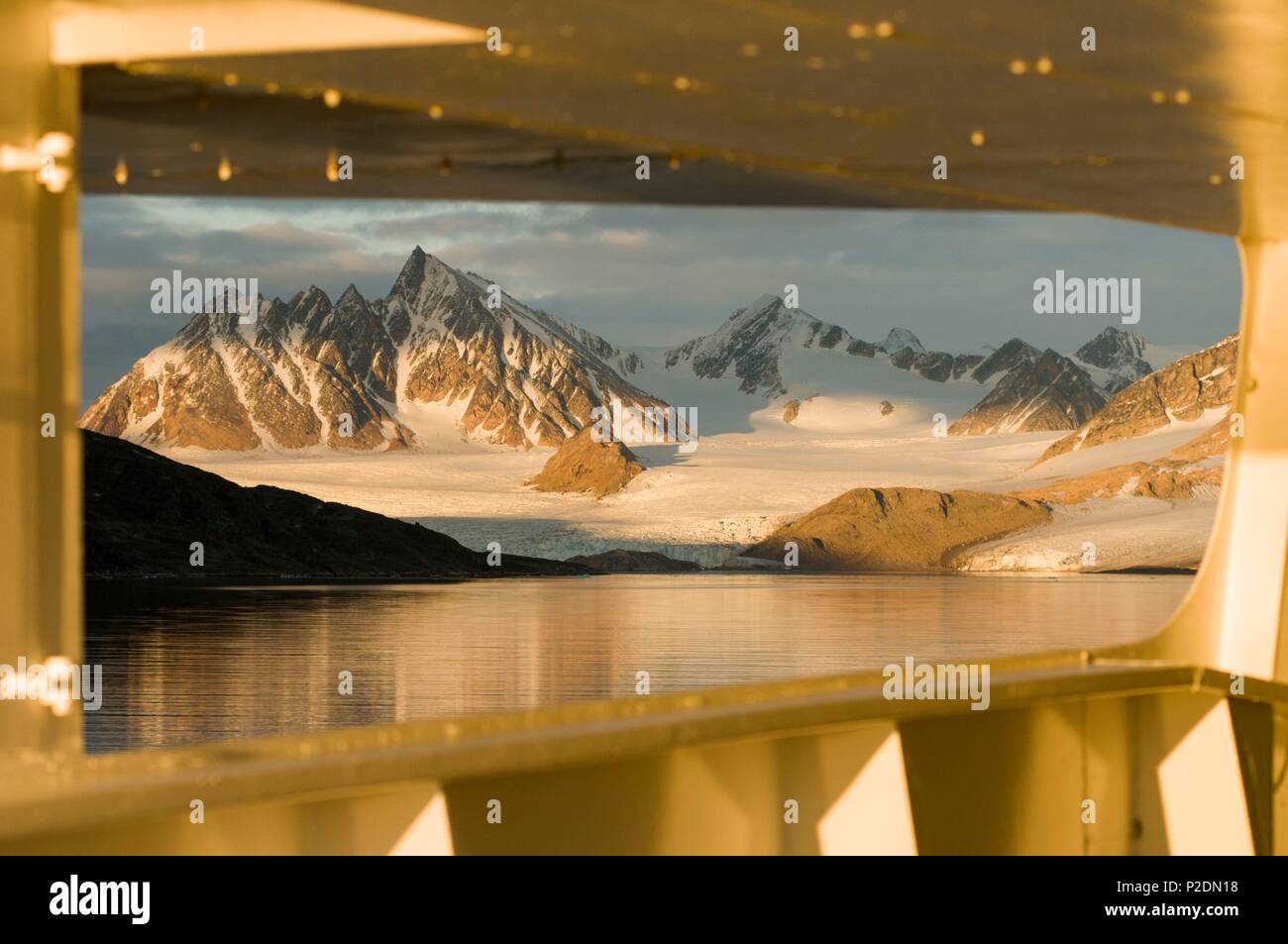 Norway, Svalbard, Spitsbergen, Krossfjorden, The Coast of 7 Glaciers ...