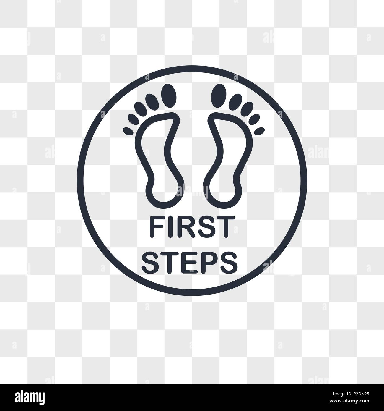 Baby steps art Stock Vector Images - Alamy
