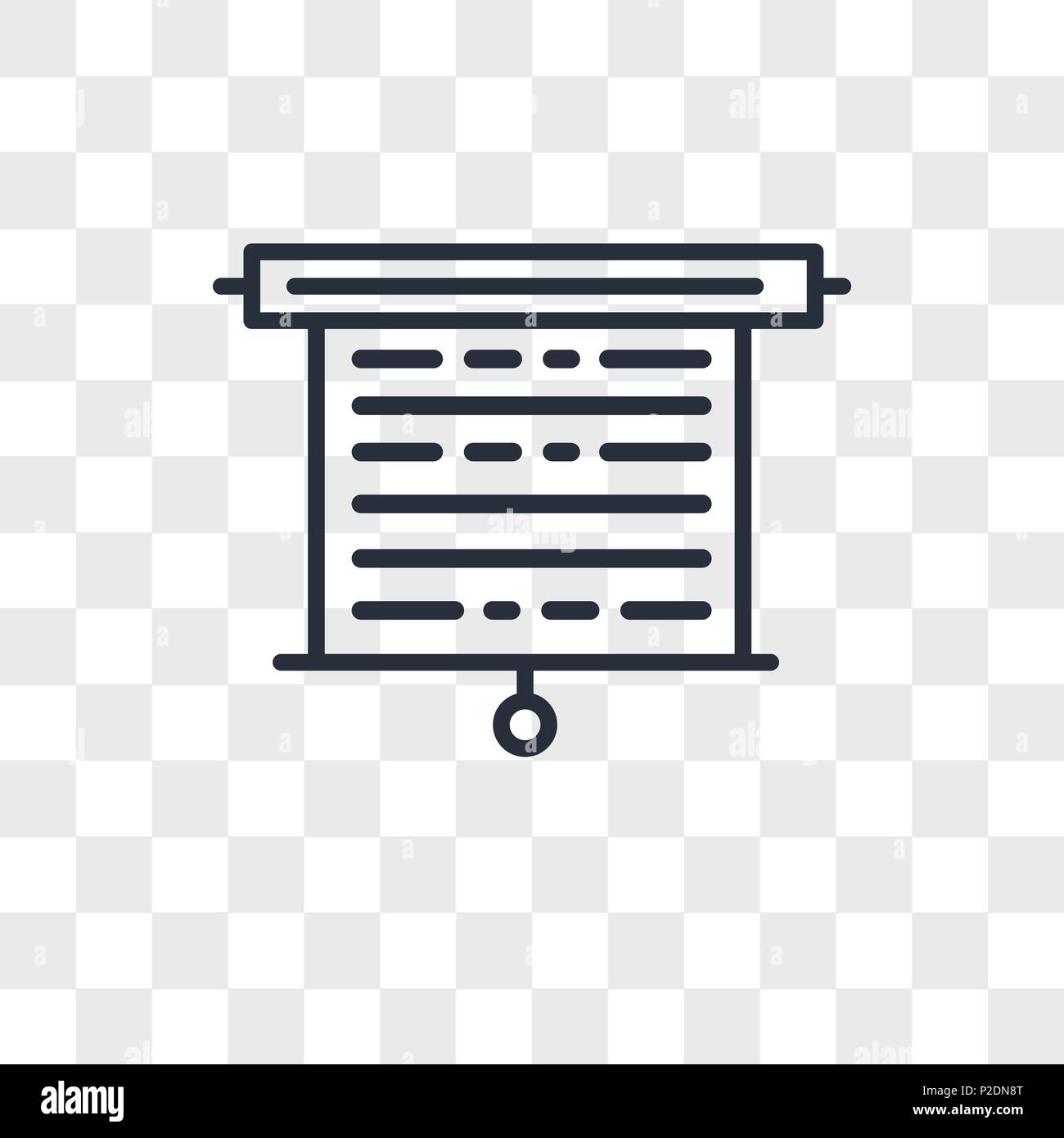 Screen vector icon isolated on transparent background, Screen logo ...