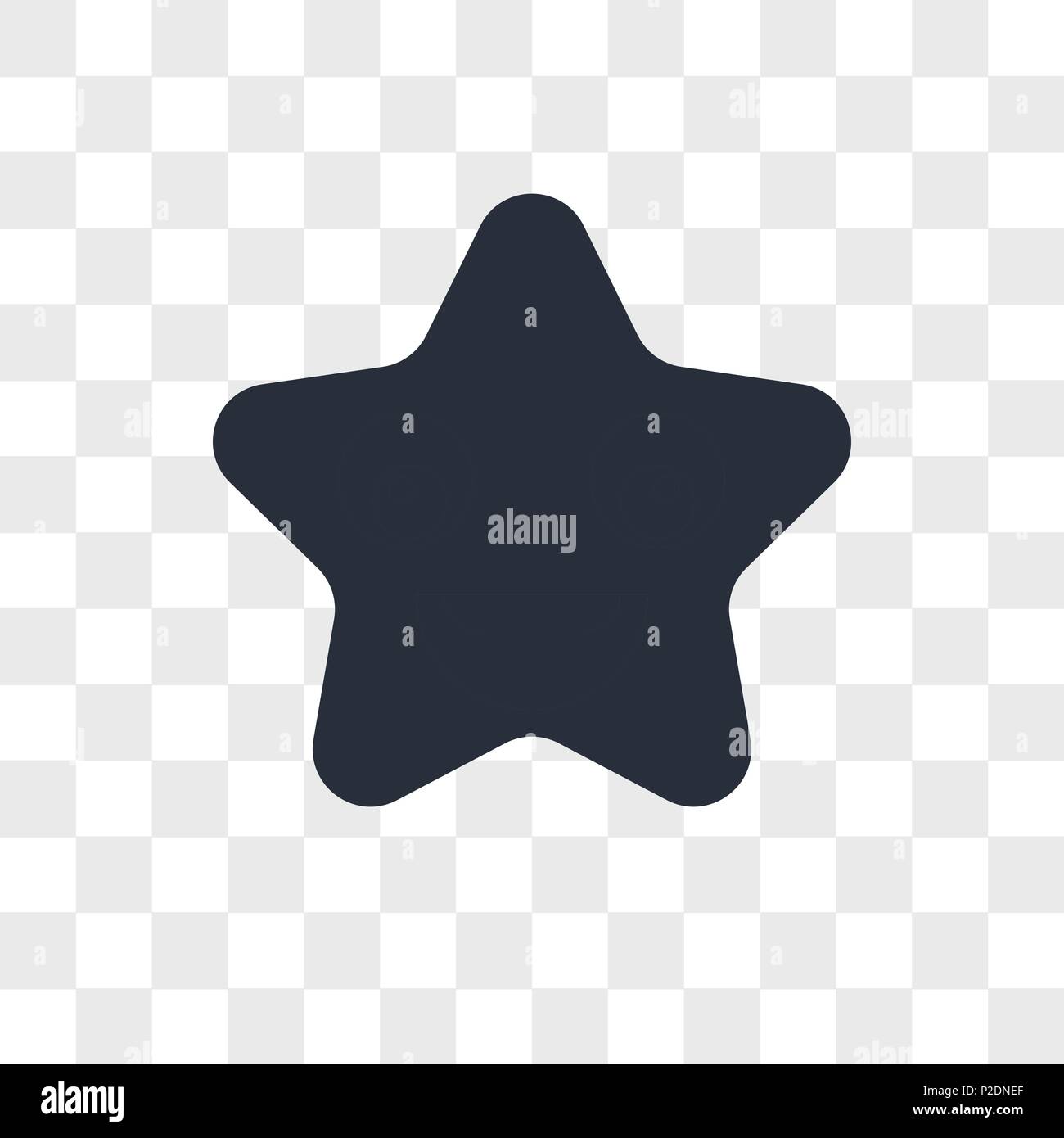 Star vector icon isolated on transparent background, Star logo concept ...