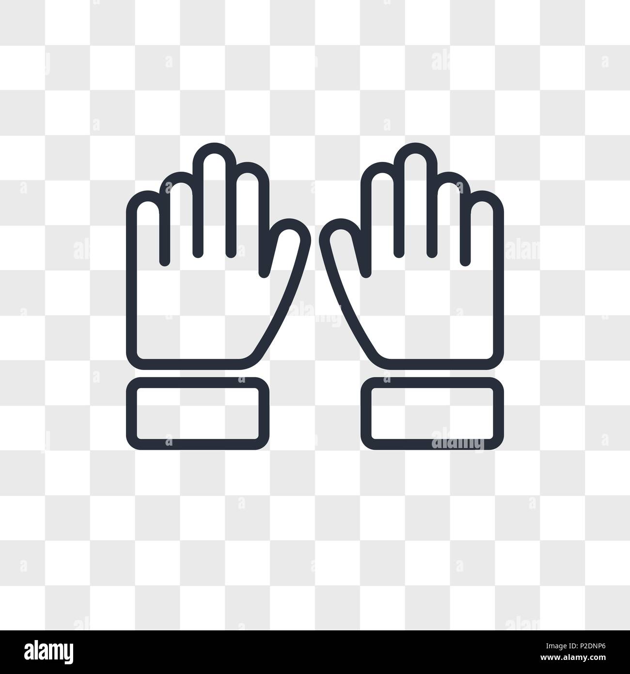 Hand vector icon isolated on transparent background, Hand logo concept ...