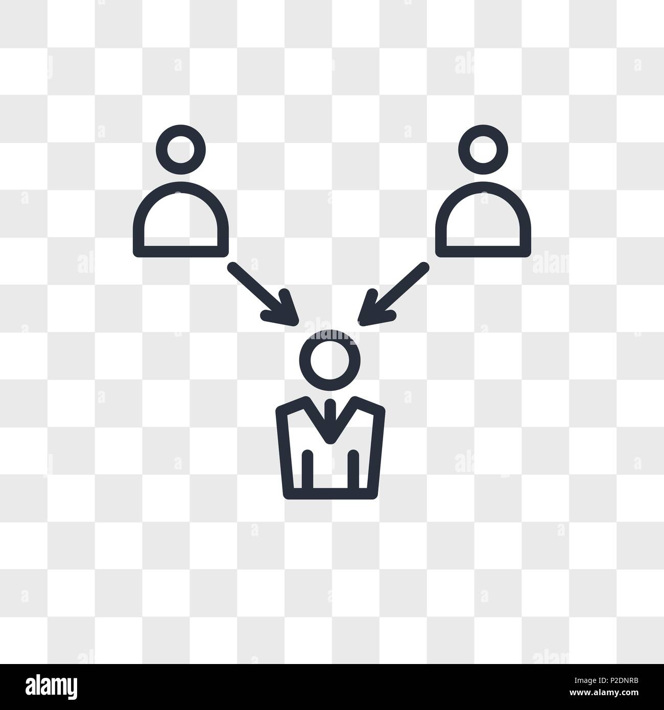 employer of choice vector icon isolated on transparent background ...