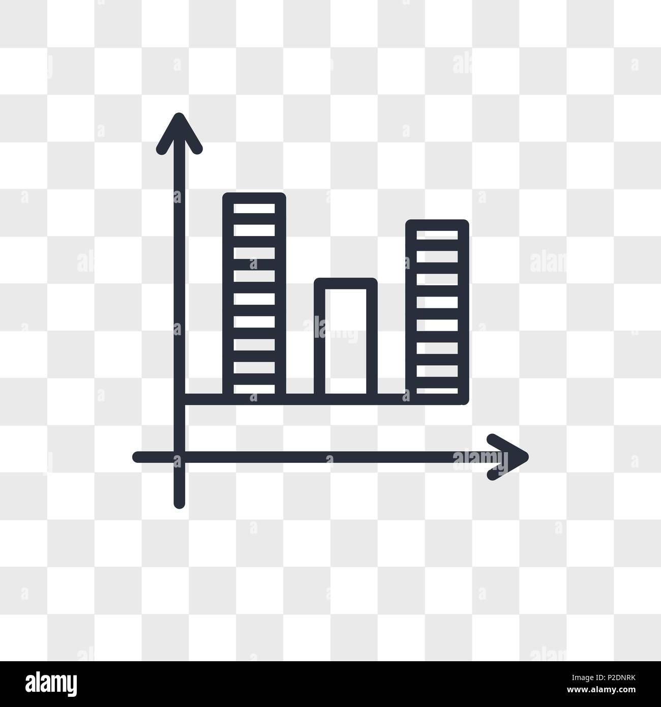 Graph vector icon isolated on transparent background, Graph logo ...