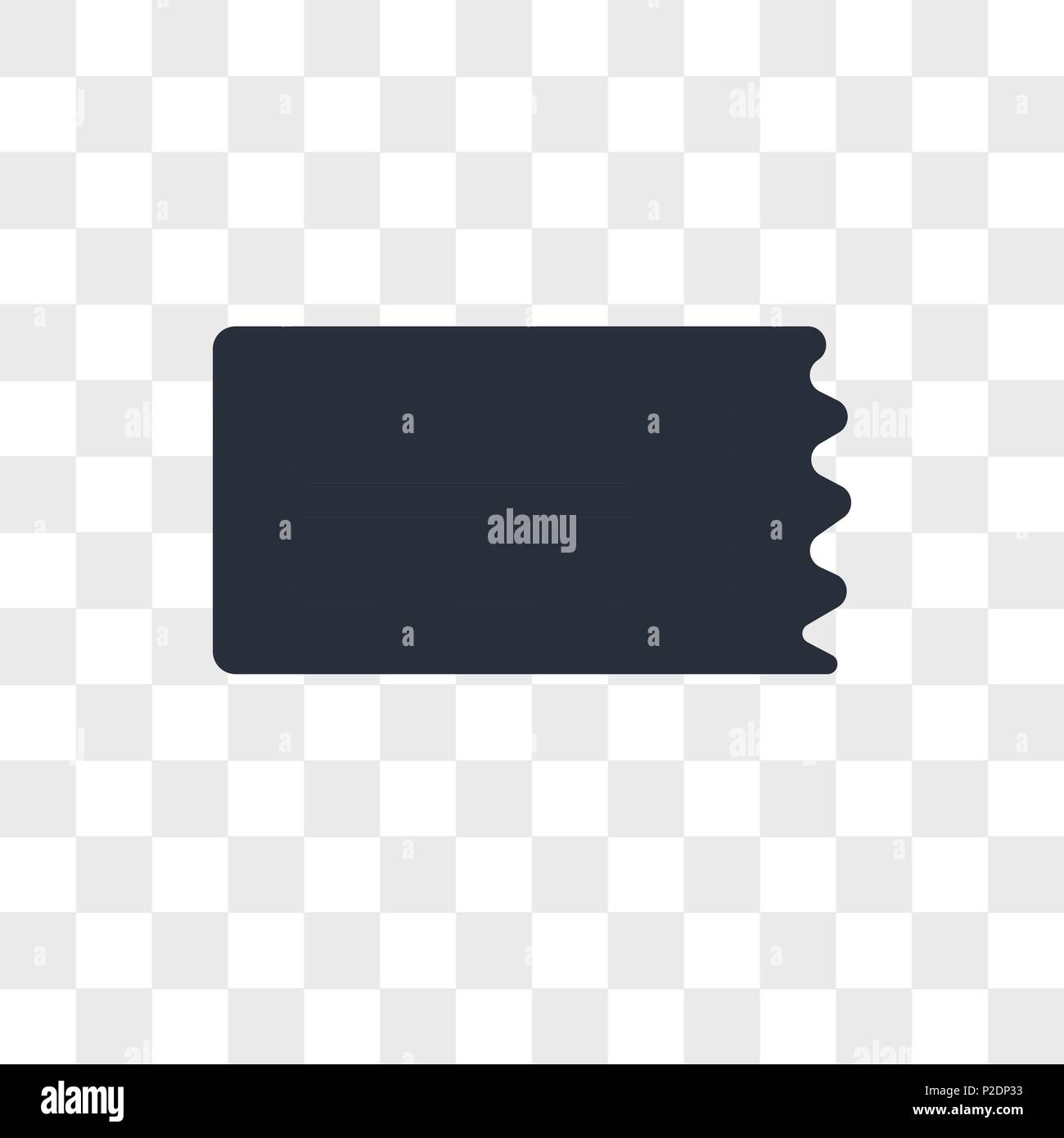 Ticket vector icon isolated on transparent background, Ticket logo ...
