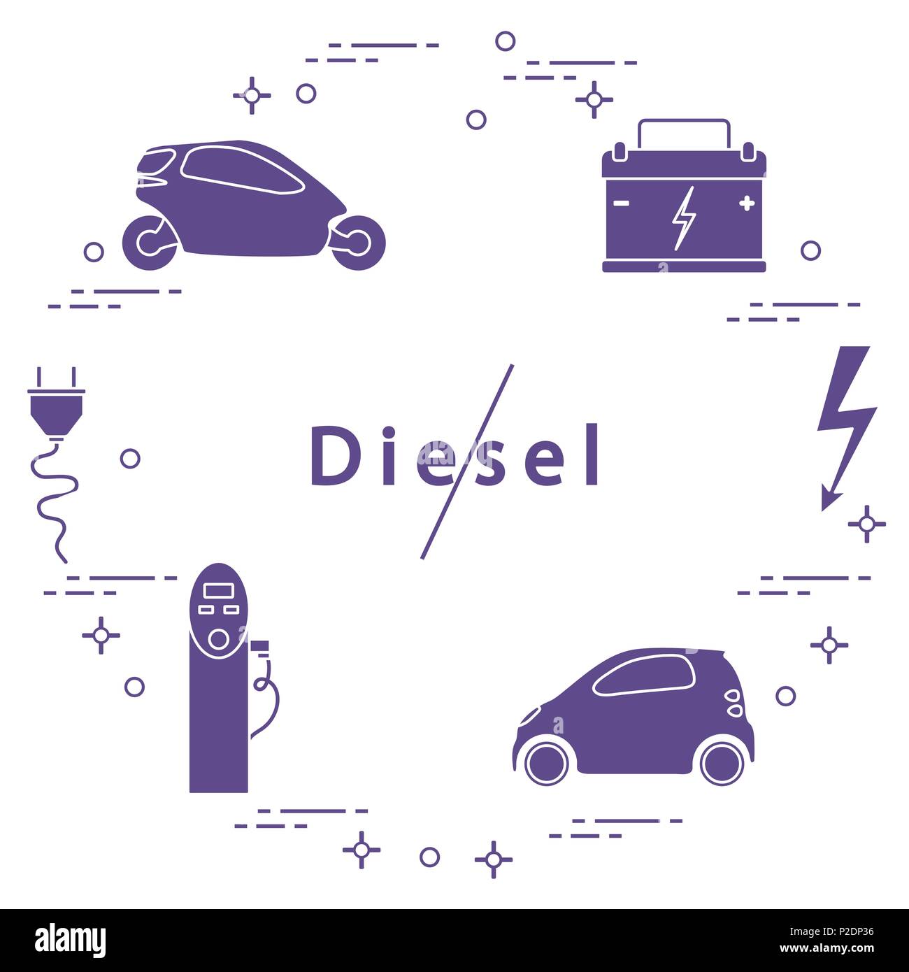 Ban on diesel engines. Transport is environmentally friendly. Electric ...
