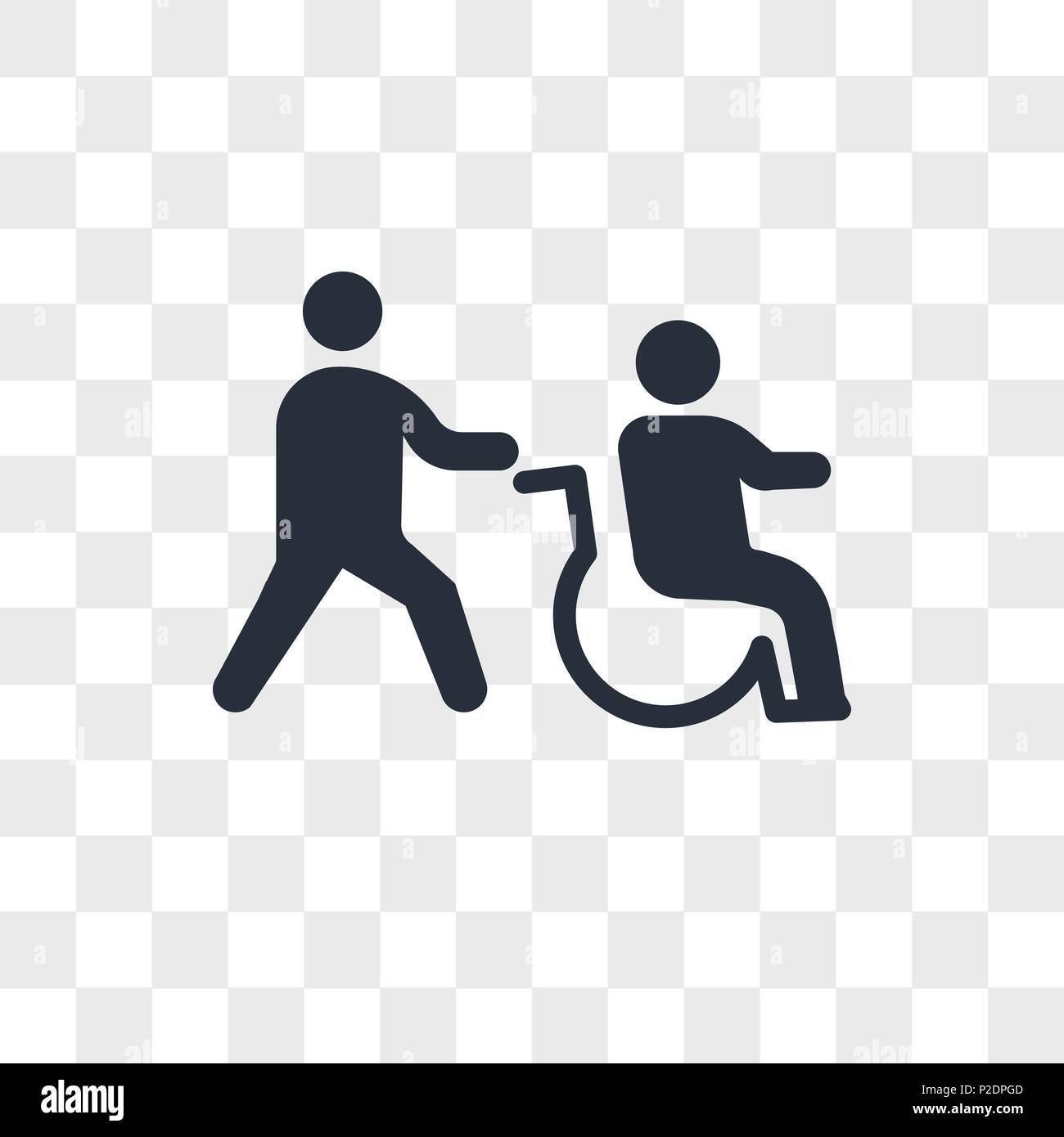 Disabled vector icon isolated on transparent background, Disabled logo ...