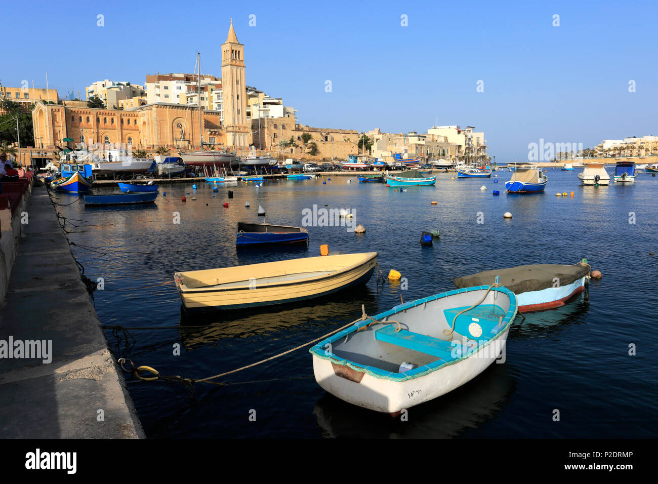 Marsaskala Bay Boats Malta High Resolution Stock Photography and Images ...
