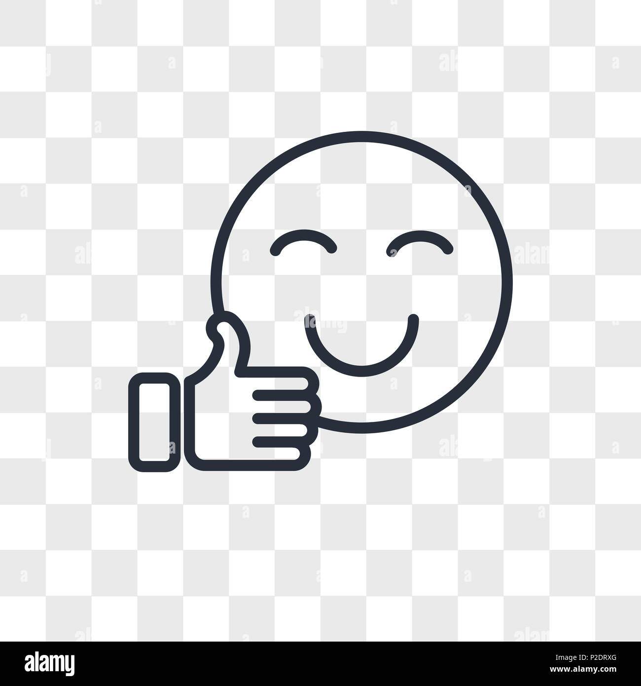 Emotions vector icon isolated on transparent background, Emotions logo ...