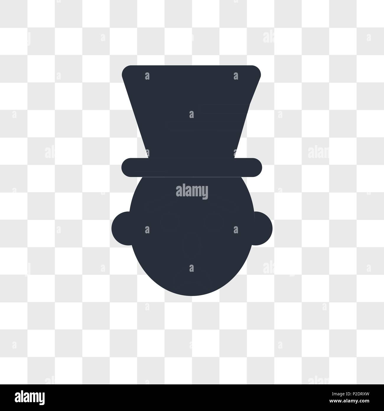 Clown vector icon isolated on transparent background, Clown logo ...
