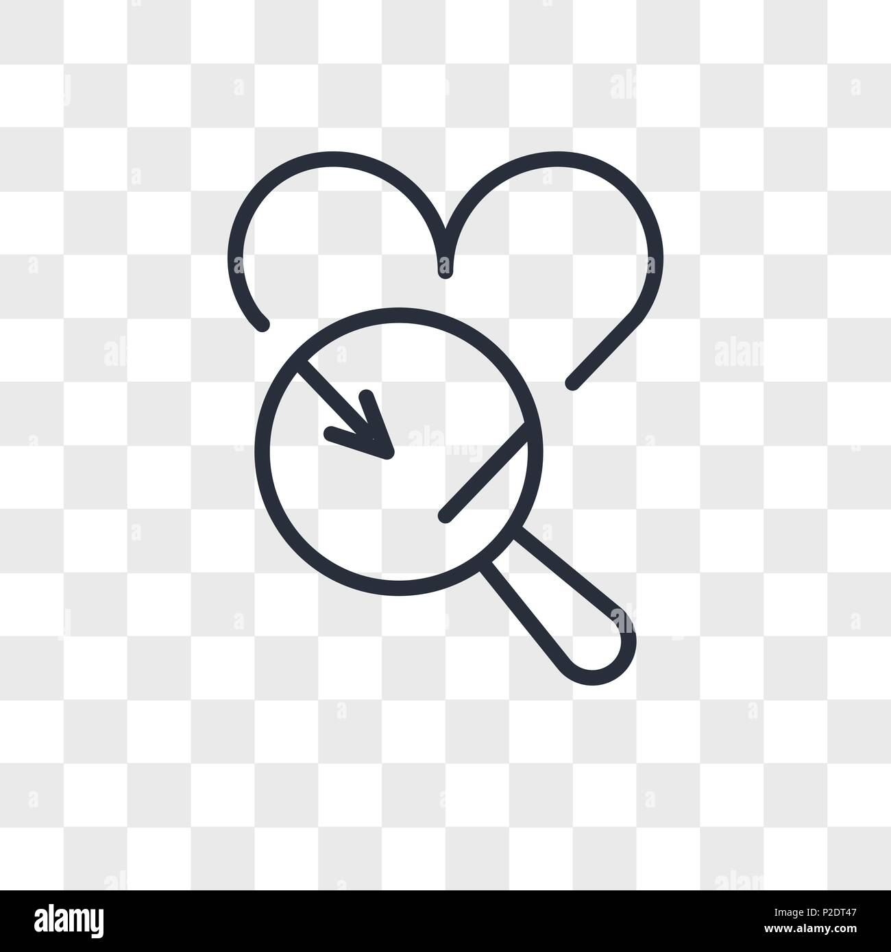 Love vector icon isolated on transparent background, Love logo concept ...