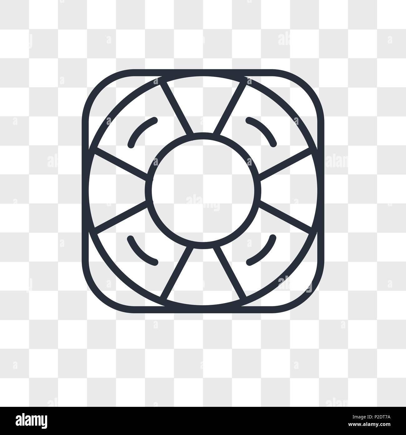 Life saver vector icon isolated on transparent background, Life saver ...