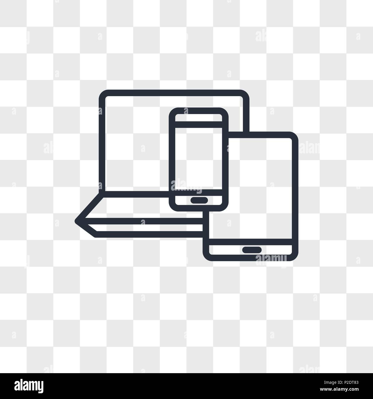 byod vector icon isolated on transparent background, byod logo concept ...