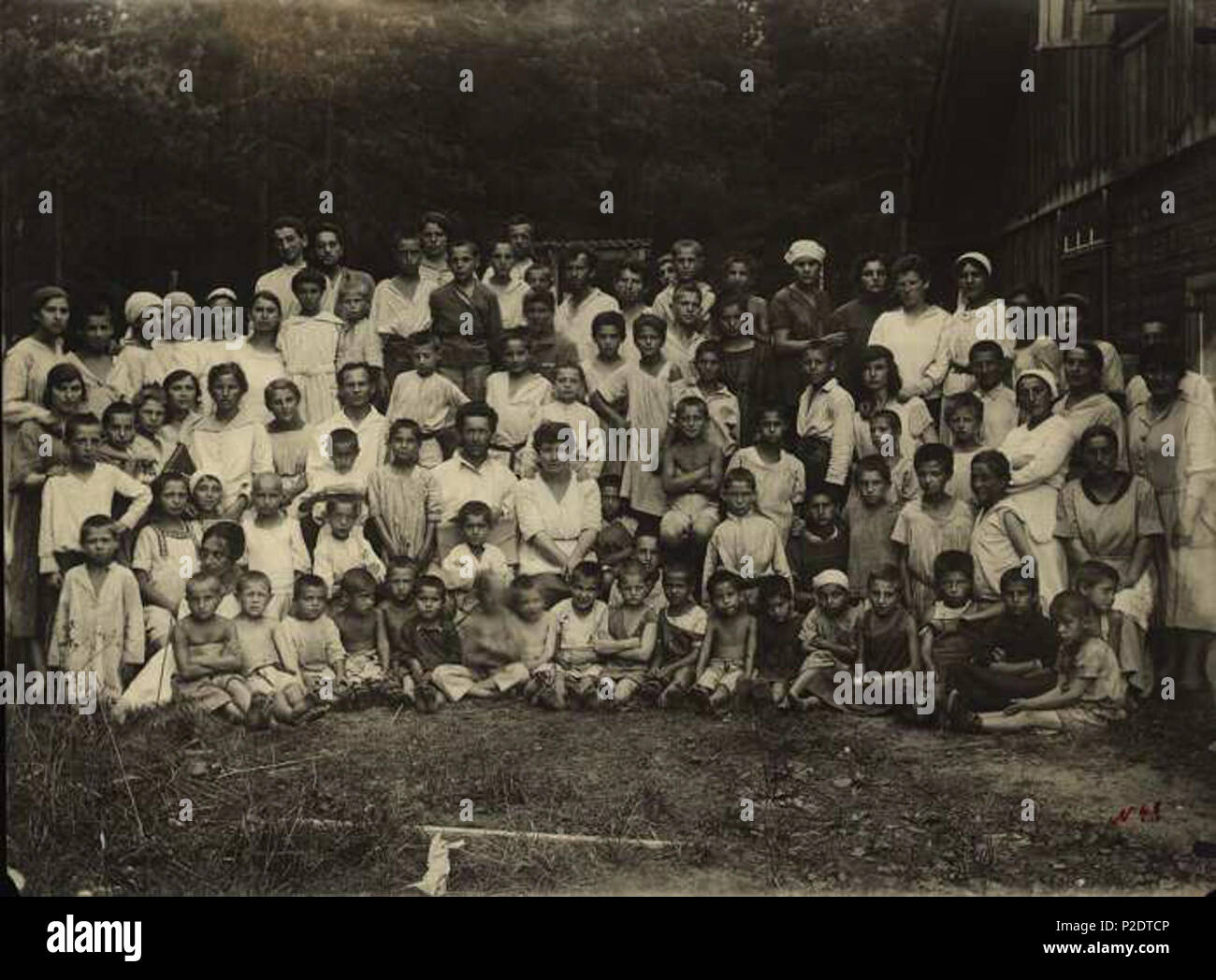 . English: The Jewish children's commune in Malakhovka, Children and ...