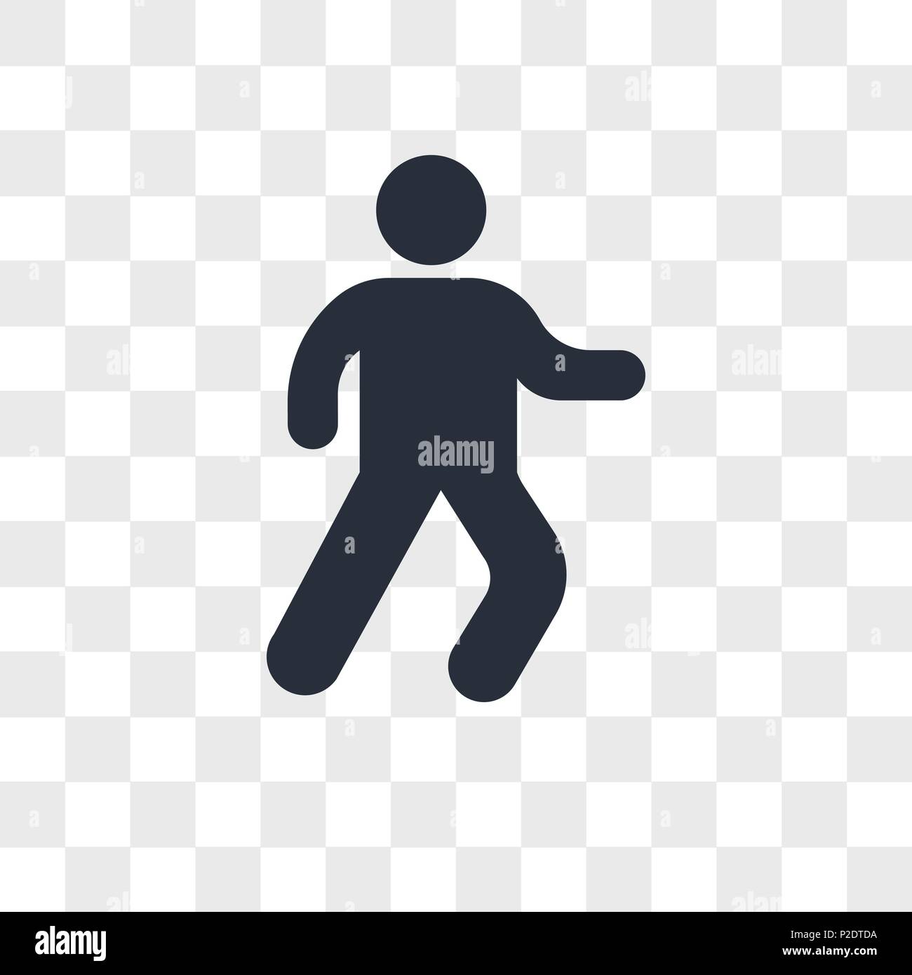 Man walking vector icon isolated on transparent background, Man walking ...