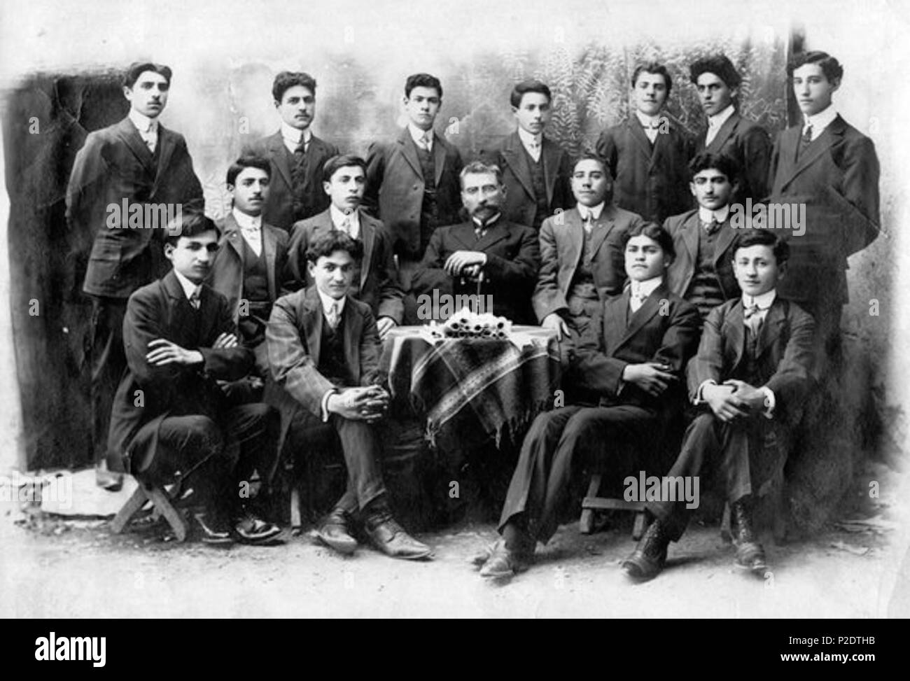 . English: Tlgadintsi & graduates of his school in Kharpert, 1910 ...