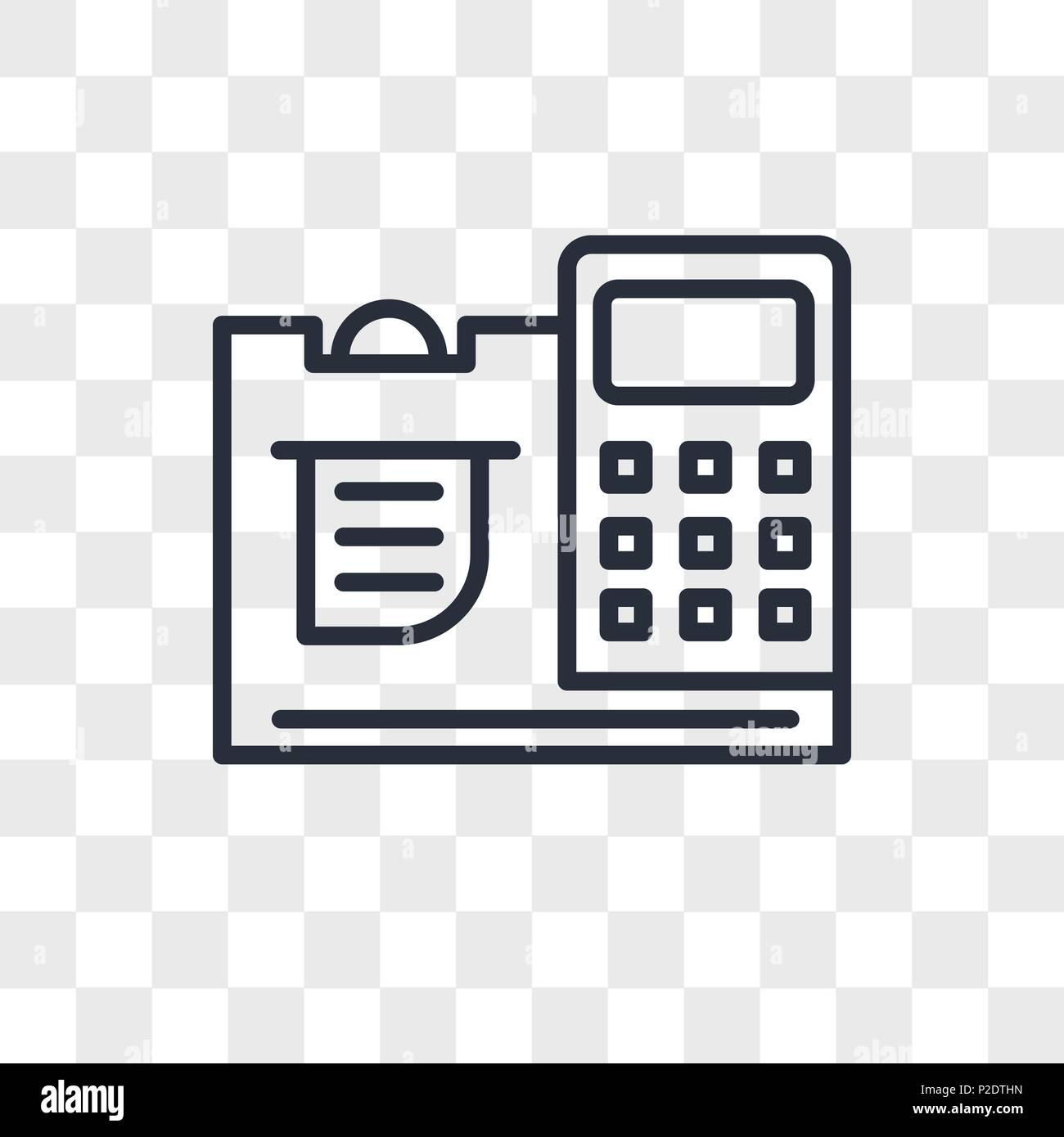 Cashier vector icon isolated on transparent background, Cashier logo ...