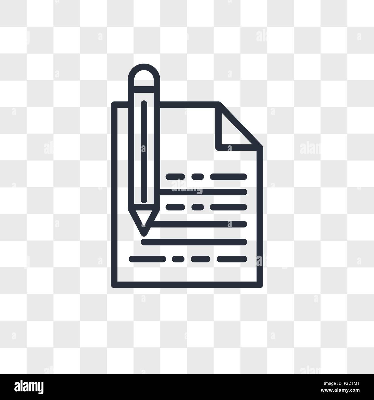 Pencil vector icon isolated on transparent background, Pencil logo ...