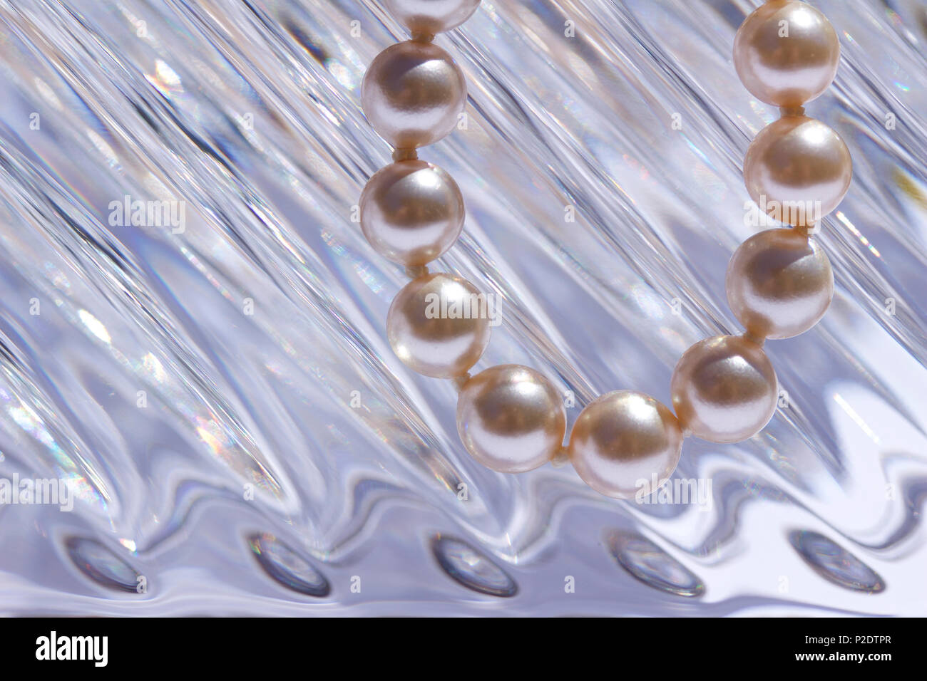 Macro abstract background of beautiful lead crystal glass with diagonal ...