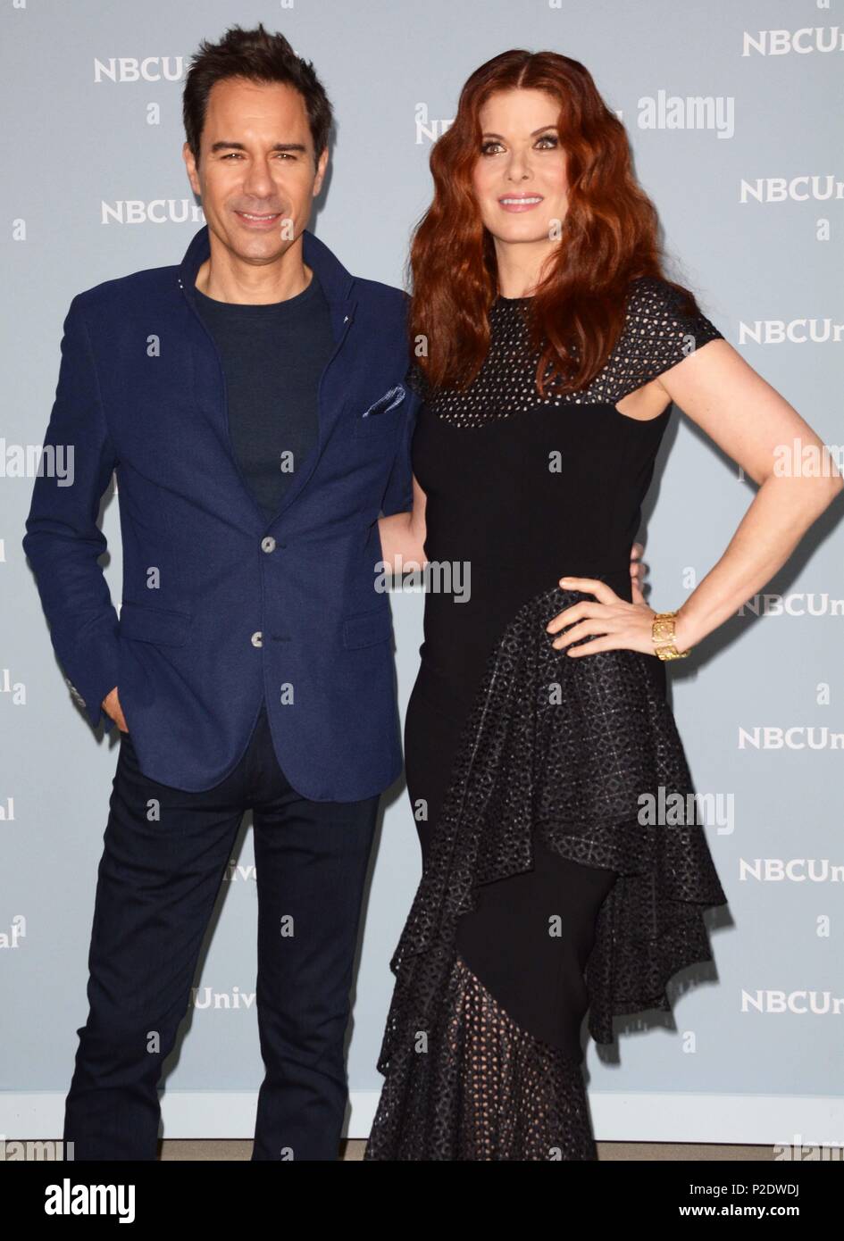 NBC Universal Upfronts NYC Featuring: Eric McCormack and Debra Messing ...