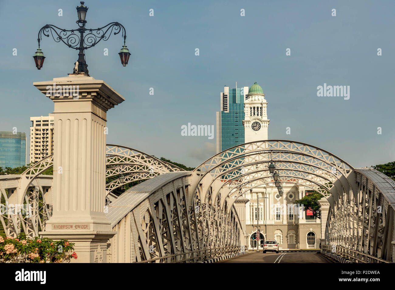 Anderson bridge in Singapore, Asia Stock Photo - Alamy