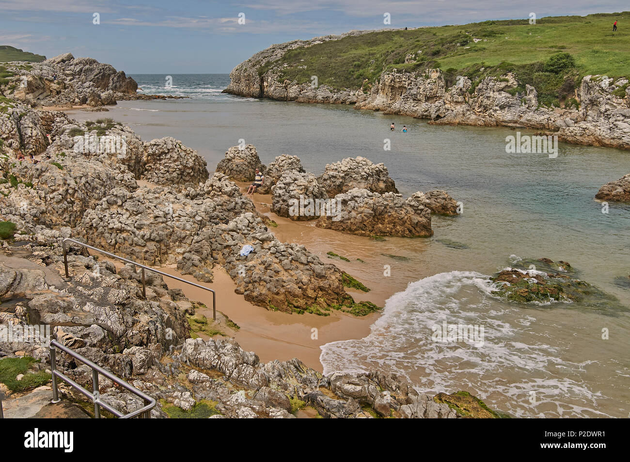 Virgen del Mar beach Santander Cantabria Spain Stock Photo - Alamy