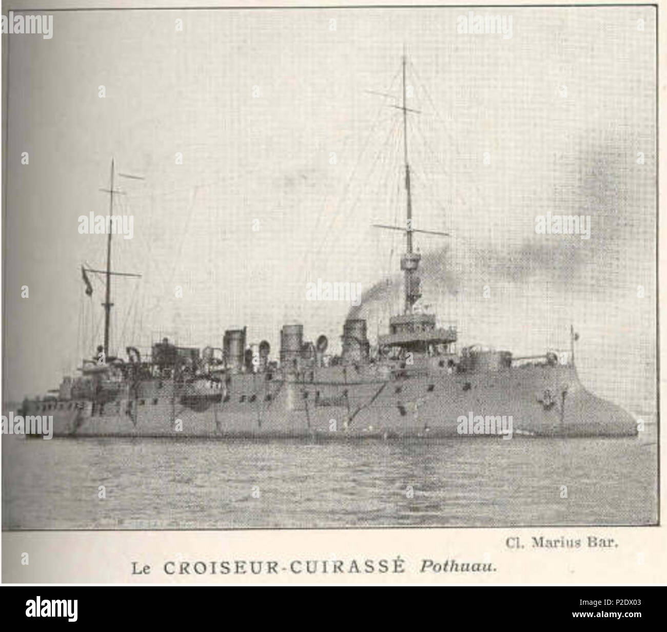 5 Armoured cruiser Pothuau Stock Photo - Alamy