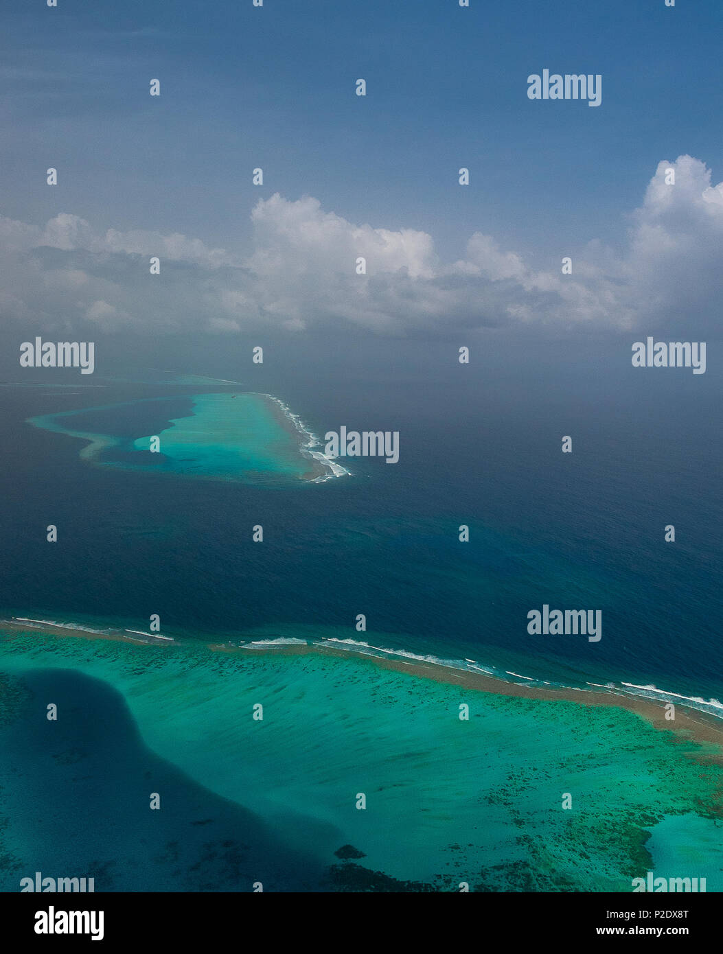Maldives from the sky Stock Photo - Alamy