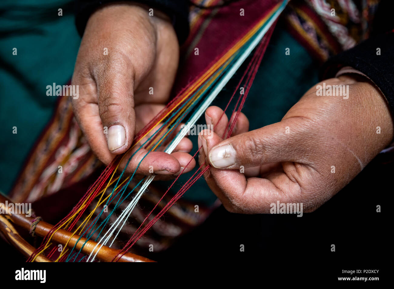 Quechua weaver hi-res stock photography and images - Alamy