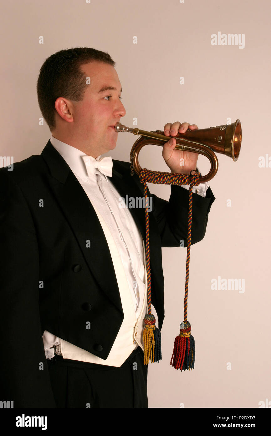 Bugle player hi-res stock photography and images - Alamy