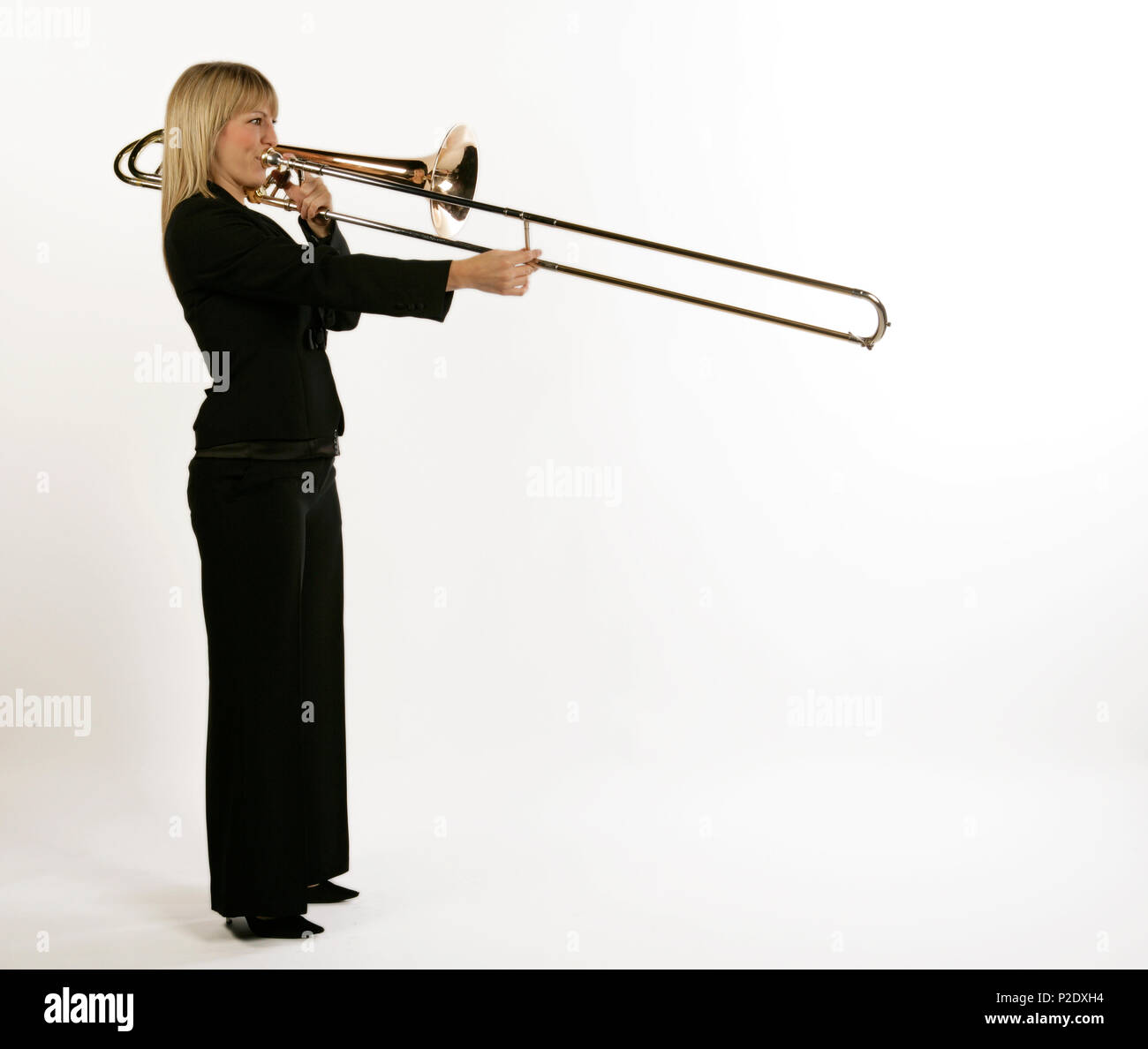 Female trombone player hi-res stock photography and images - Alamy
