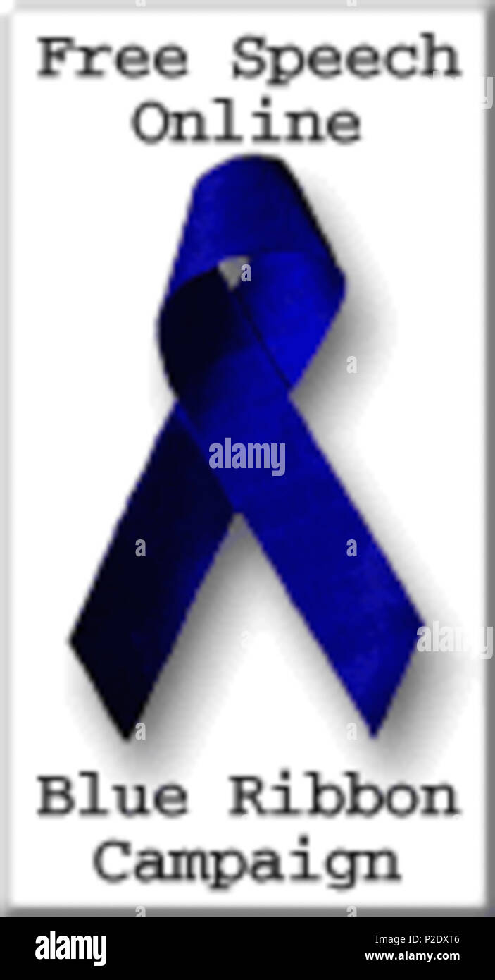8 Blue Ribbon Campaign banner Stock Photo - Alamy