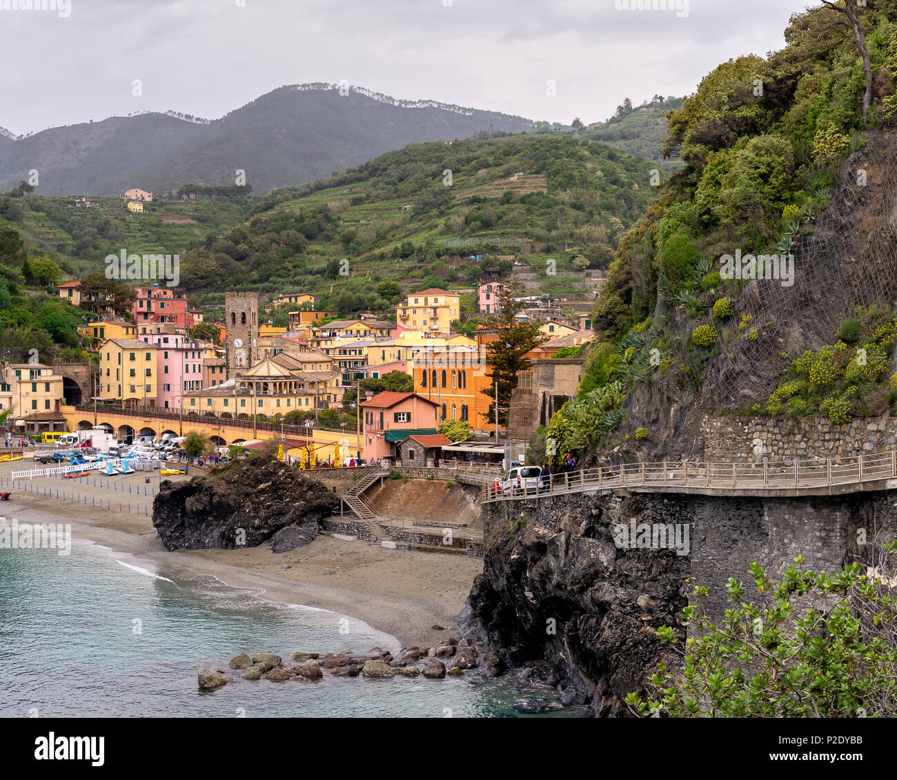 Monterosso al Mare, Italy is part of the Cinque Terre on the Italian ...