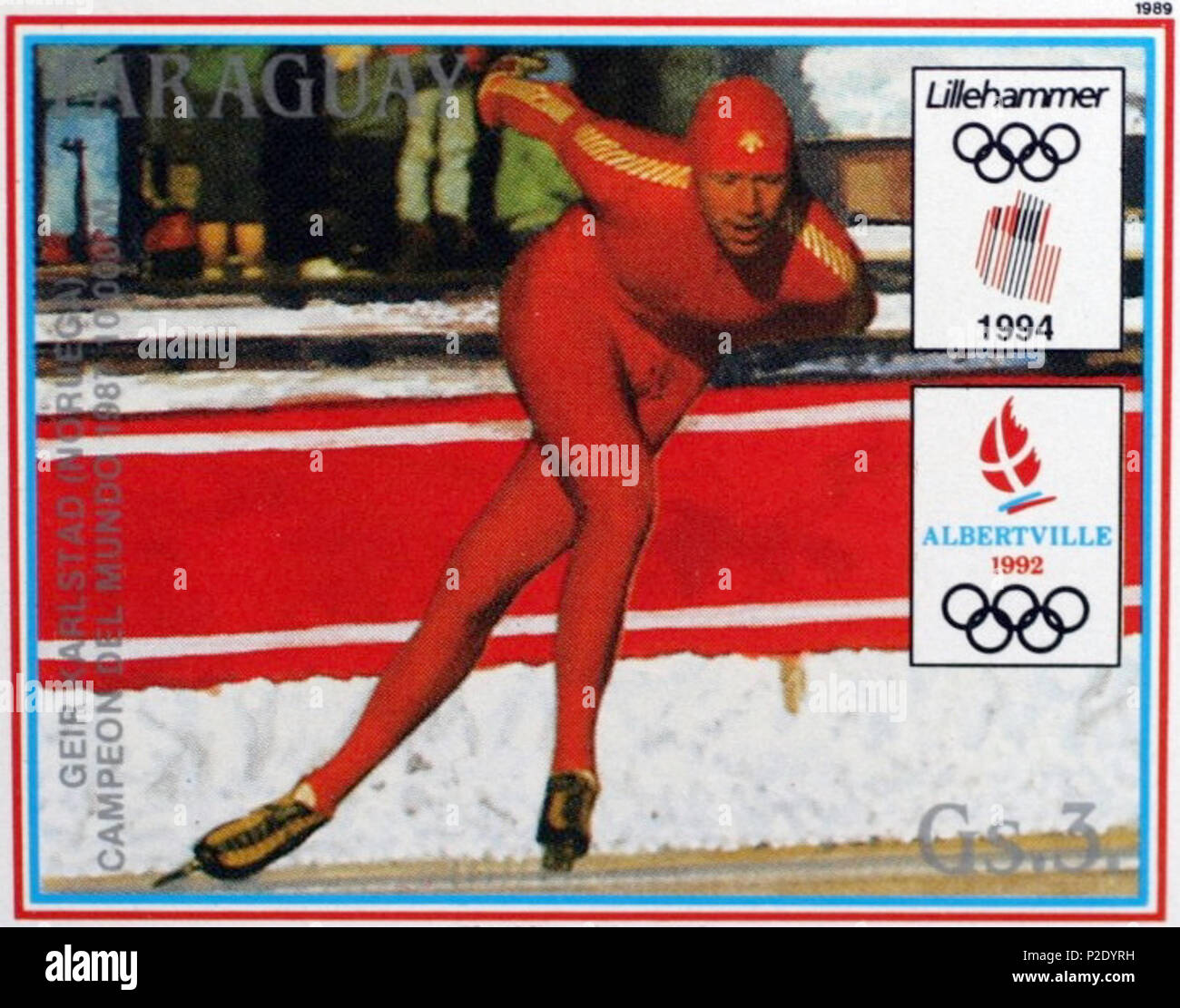 . Geir Karlstad . 1989. Unknown 22 Geir Karlstad 1989 Paraguay stamp ...