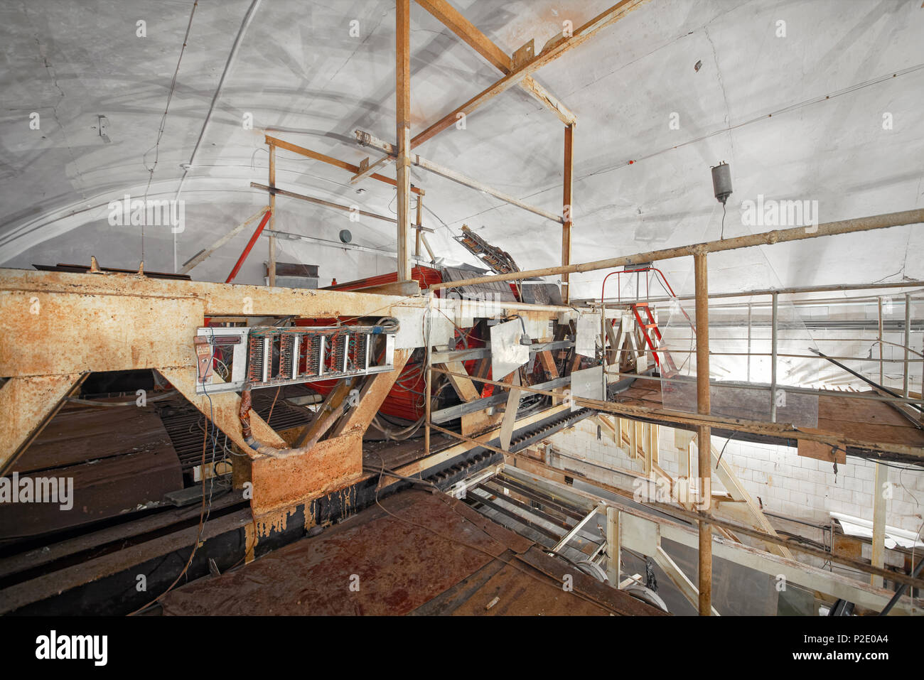 Abandoned laboratory for the study of cosmic rays. Broken equipment 70 ...