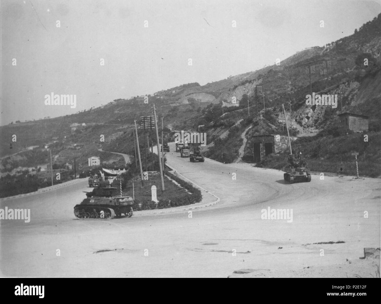 . Slovenš?ina: Partizanski tanki na poti v Trst. May 1945. Unknown 40 ...