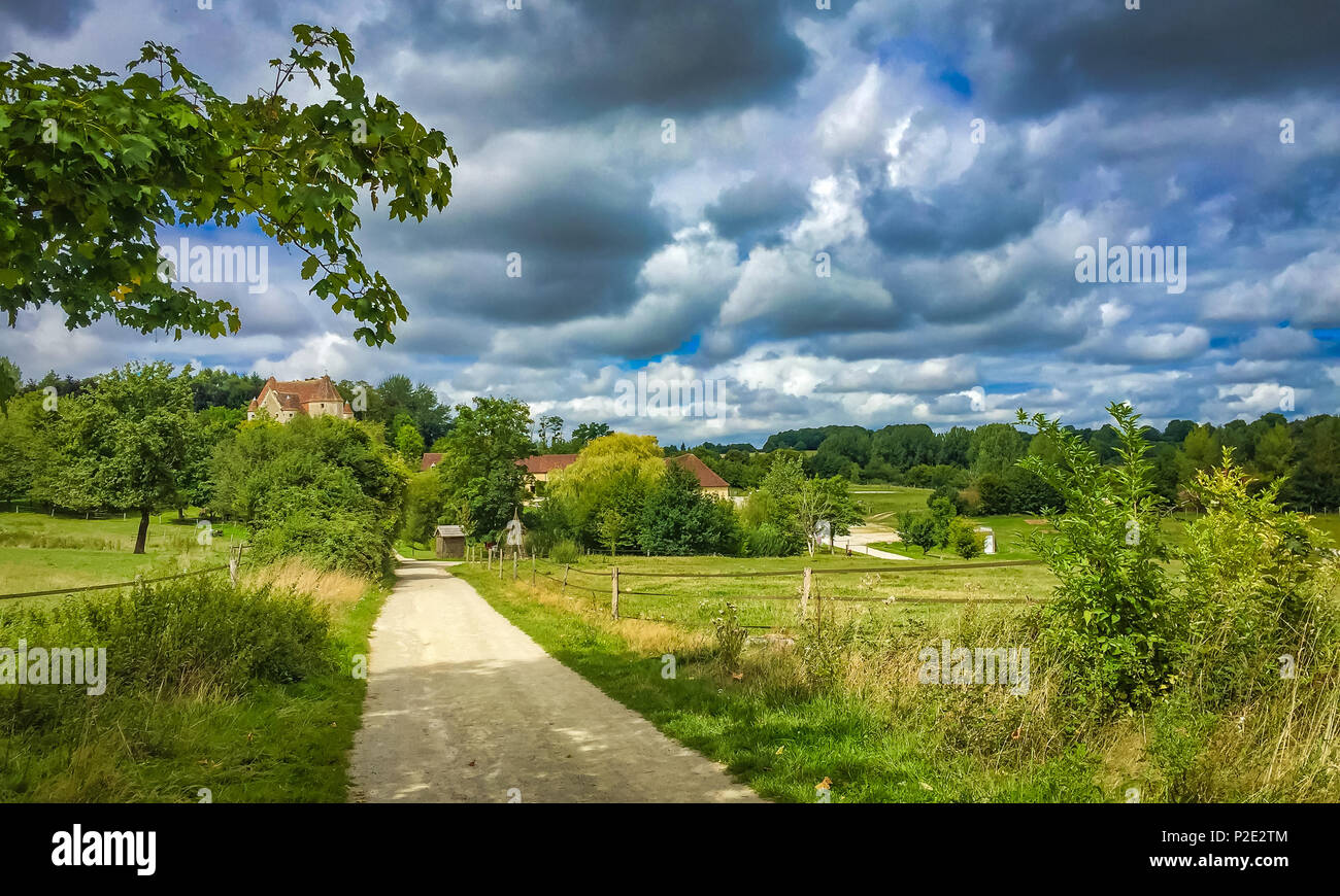 French landscape in summer in France Stock Photo - Alamy