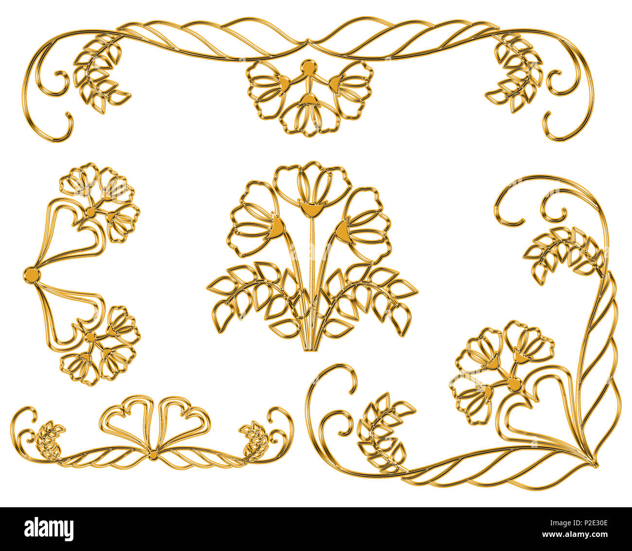 Vintage greeting card baroque Cut Out Stock Images & Pictures - Alamy