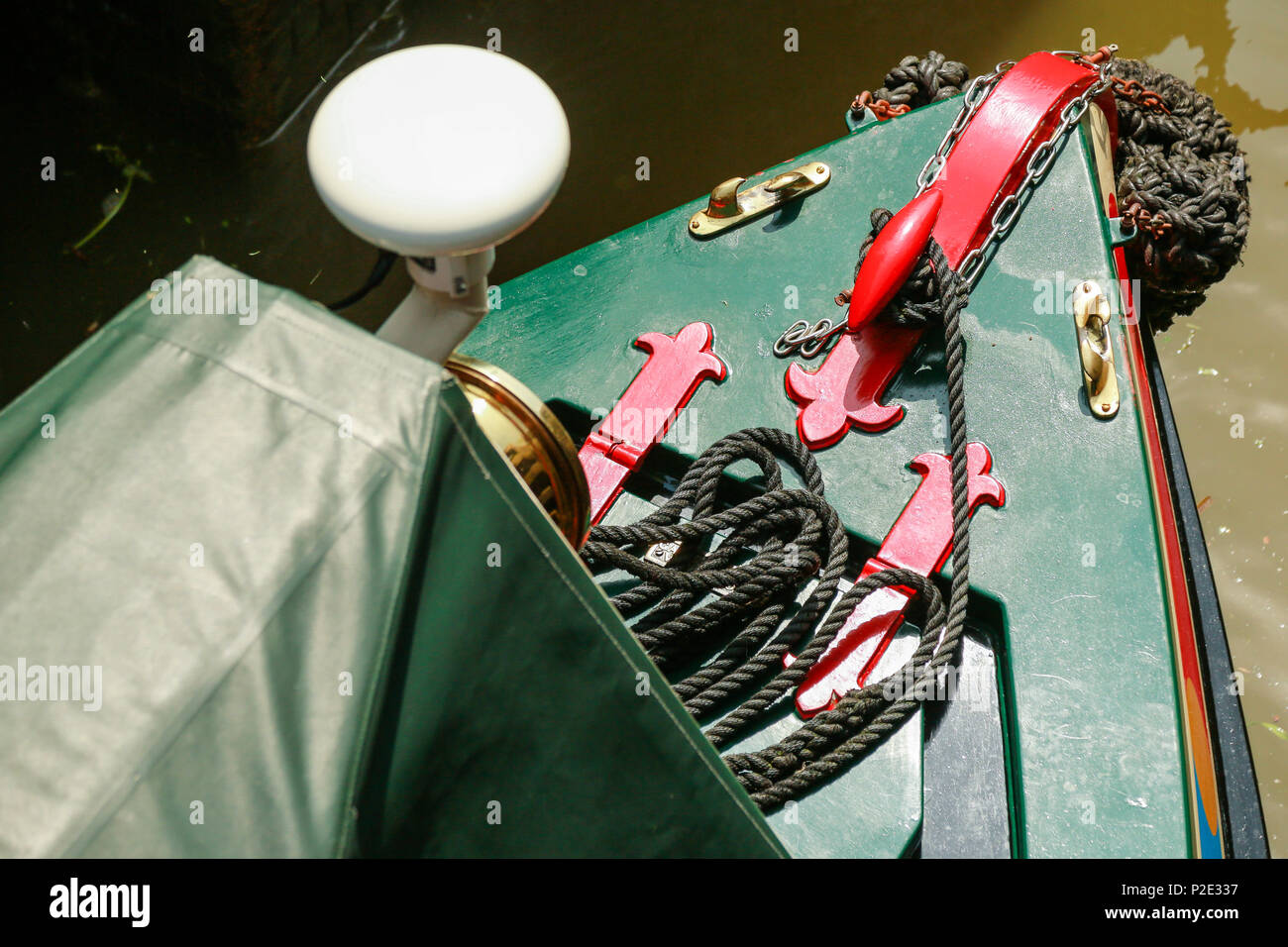 Details of narrow boats Stock Photo - Alamy