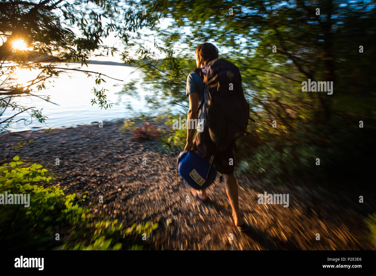 Male camper hi-res stock photography and images - Alamy