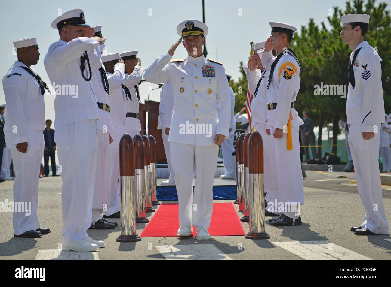 160908-N-SR567-455 BUSAN, Republic of Korea (Sept. 8, 2016) Rear Adm ...