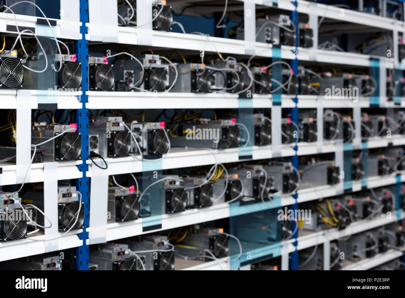 Cryptocurrency mining computers hi-res stock photography and images - Alamy