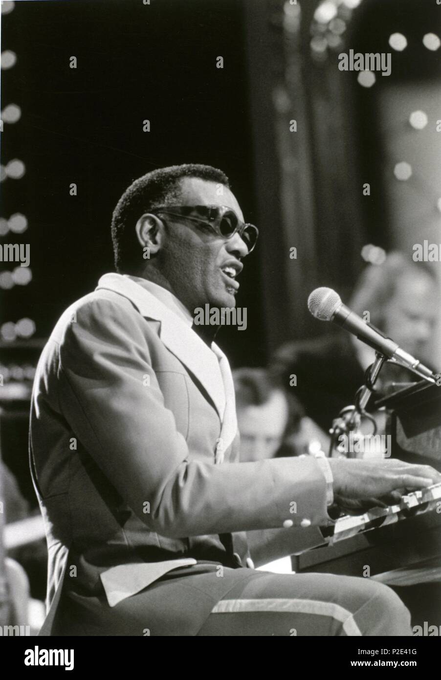 American musician Ray Charles, 1970´s Stock Photo - Alamy