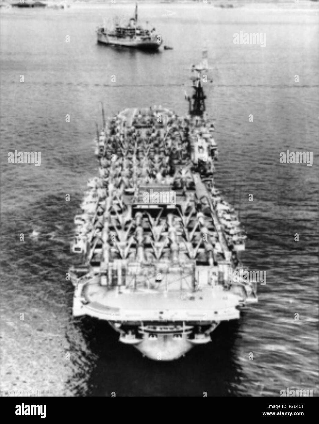 . Stern view of HMAS Sydney during her 1953 deployment to Korea . 1953 ...
