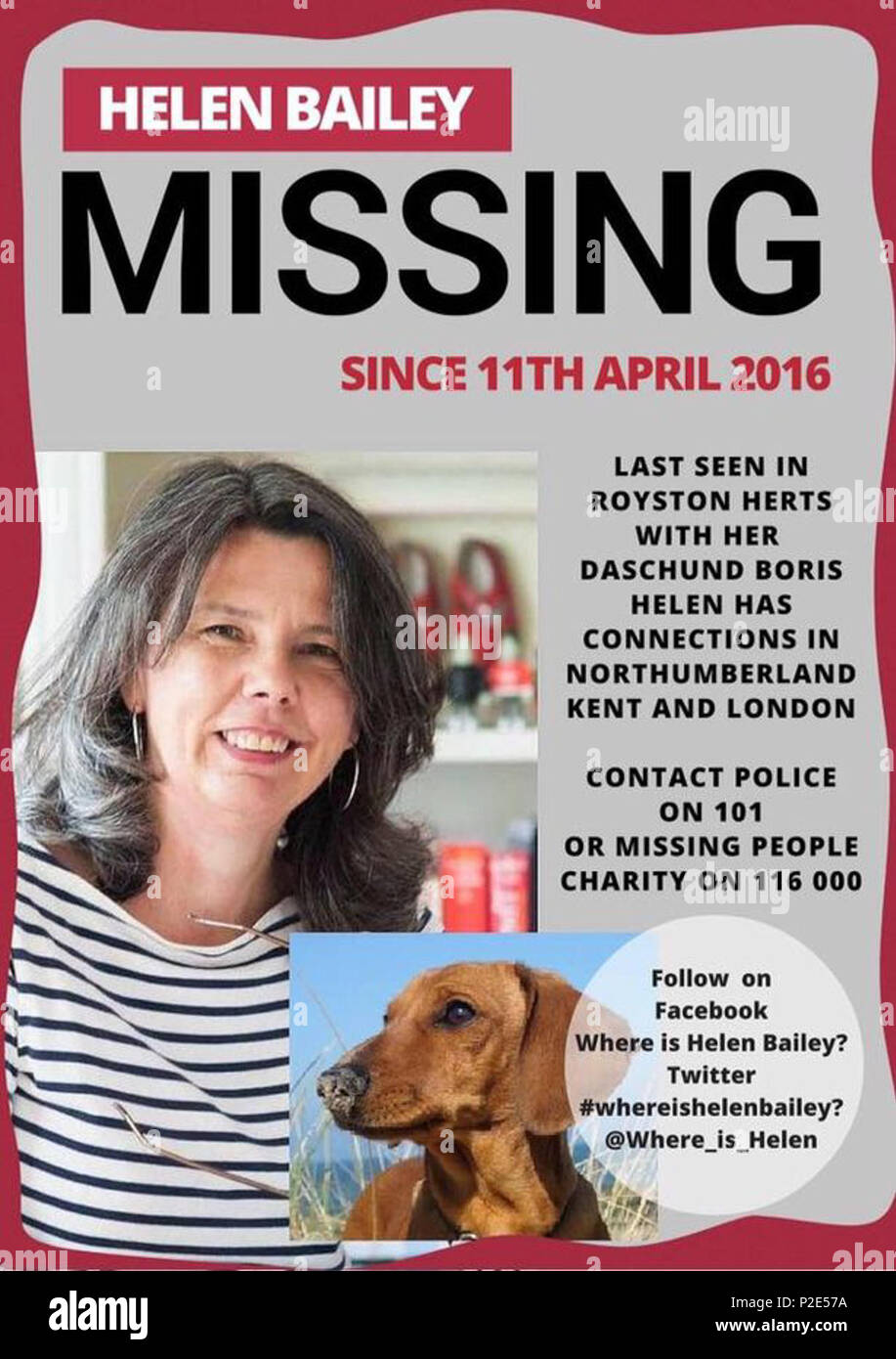 . English: Photo of Helen Bailey released to public use . 2016. Where ...