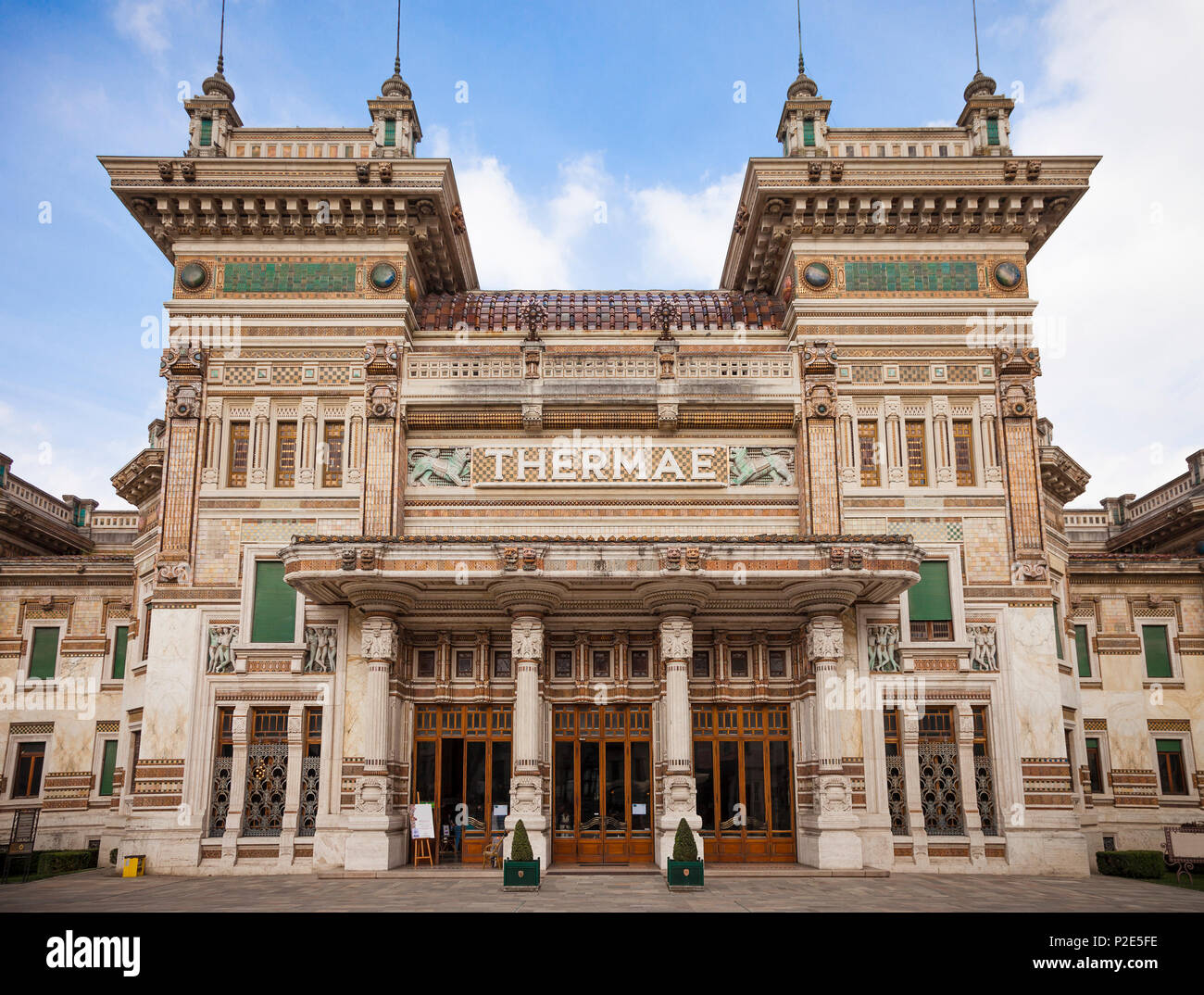 Historical thermal baths in Salsomaggiore, Italy Stock Photo - Alamy