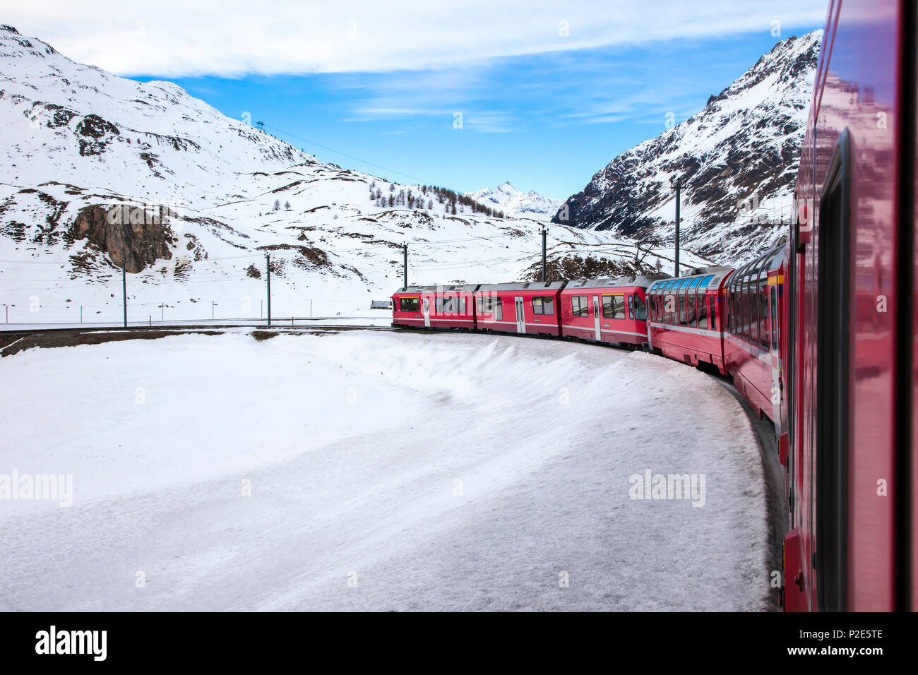 Bernina Express Winter Stock Photos & Bernina Express Winter Stock ...